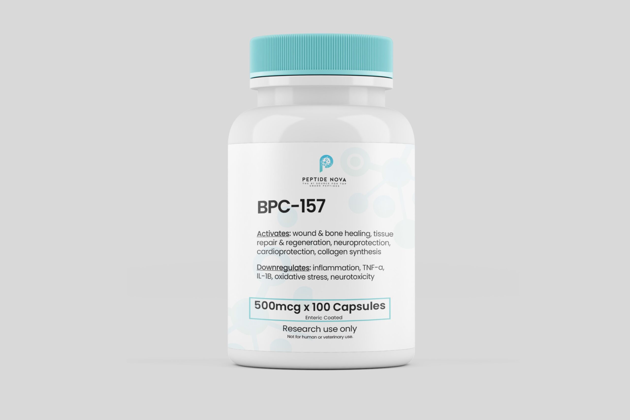 BPC-157 500MCG (100 Capsules) – PeptideNova.com